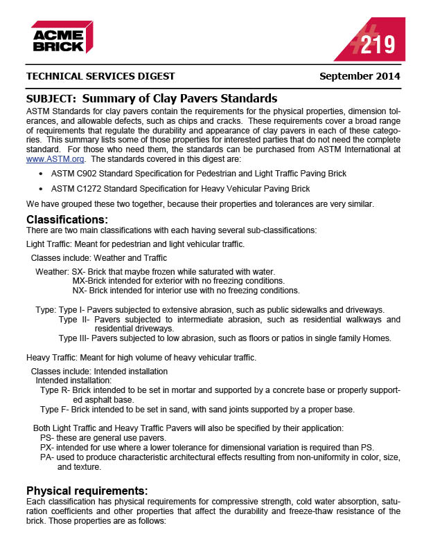 TSD 219 - Acme Brick