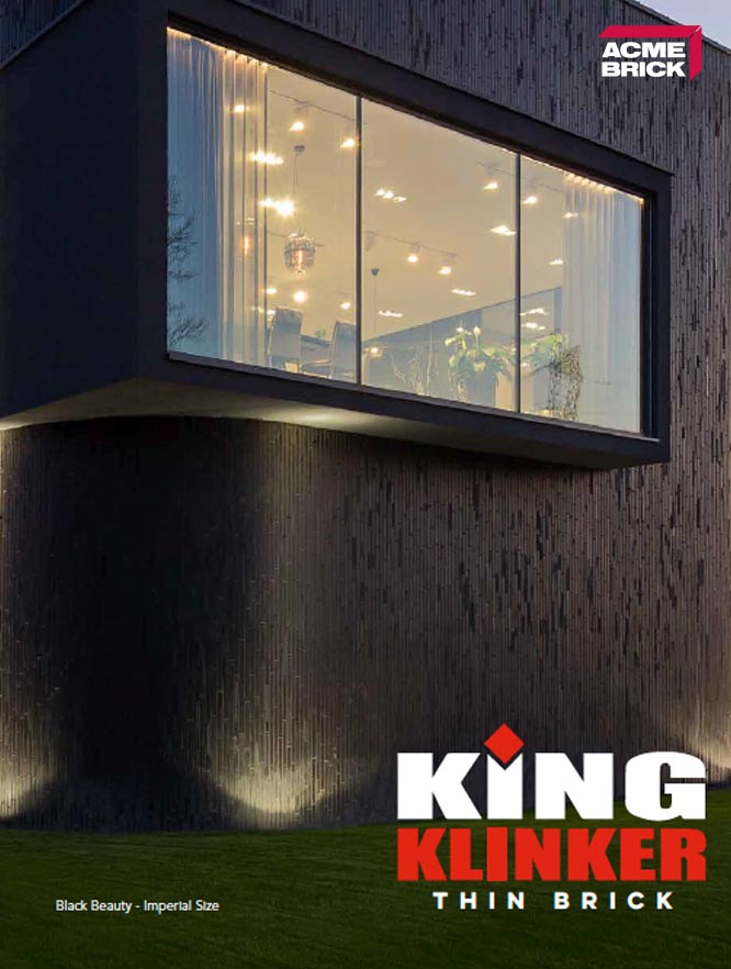 King Klinker thin brick - Acme Brick