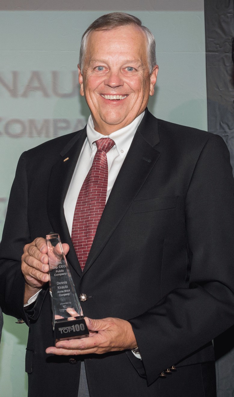 Acme President and CEO Dennis Knautz Named Top CEO for 2015 - Acme Brick