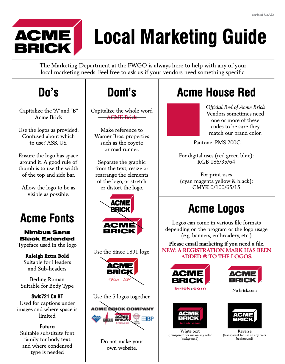 Acme Brick Company Brand - Acme Brick